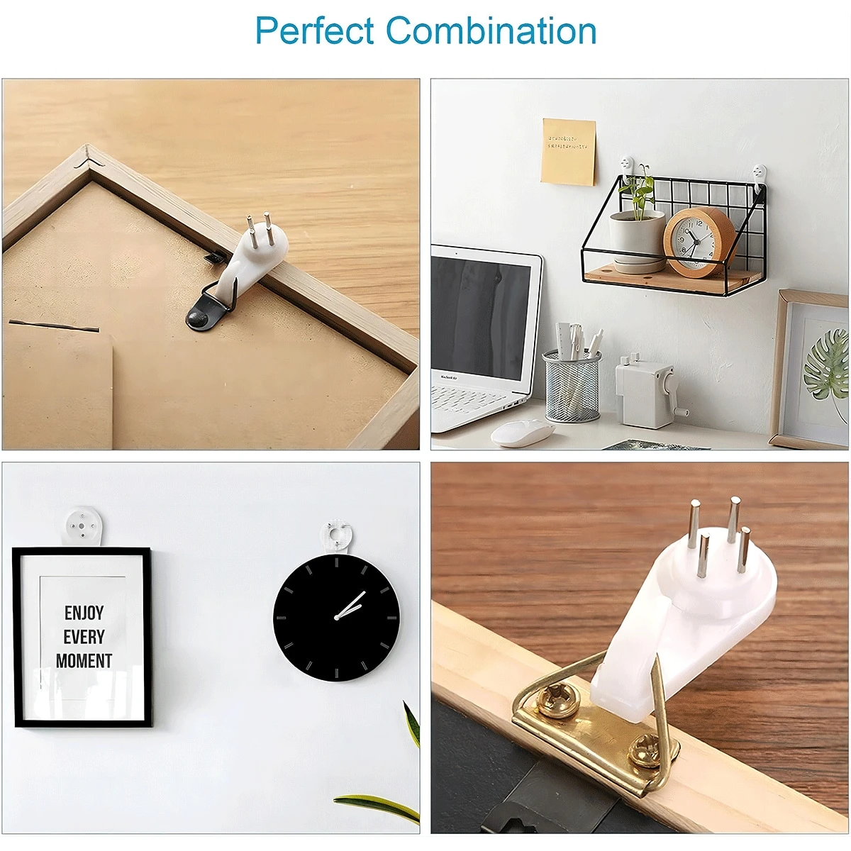 21-Piece Invisible Plastic Hook Set, Invisible Nail Small Items ...