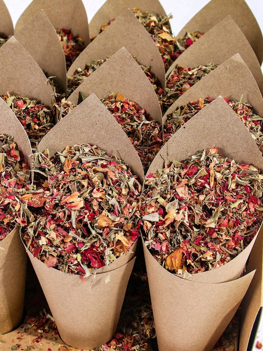 1set Customize Kraft Paper Confetti Cones, Wedding Tray Stand Confetti ...