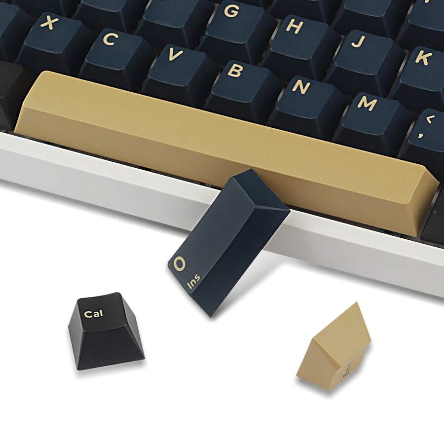 131 Keys Blue Samurai Keycap PBT Doubl Shot Cherry Profile Keypcaps For ...