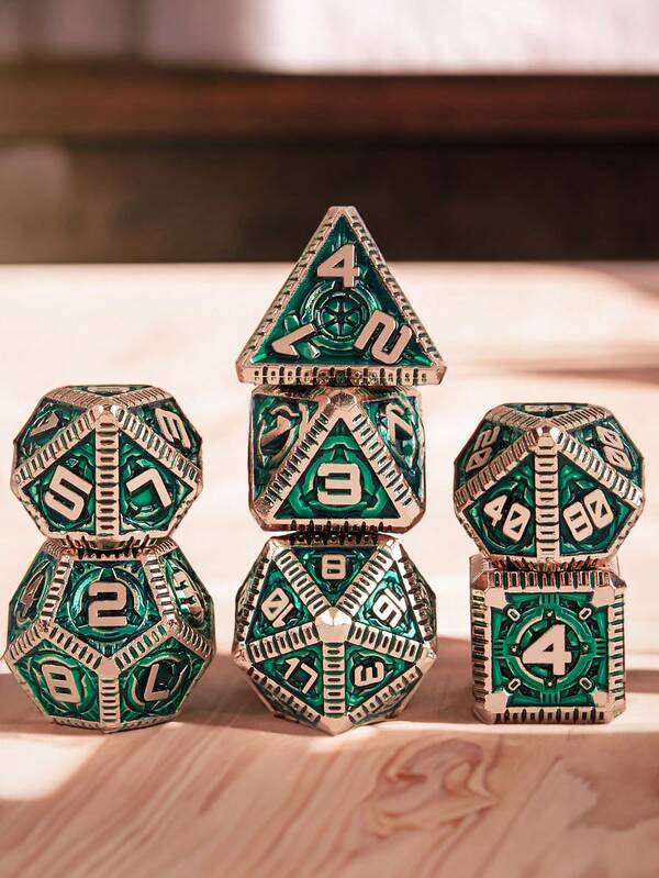 JOYLORD Metal DND Dice Set - Spaceship Core Design for - Heavyweight ...