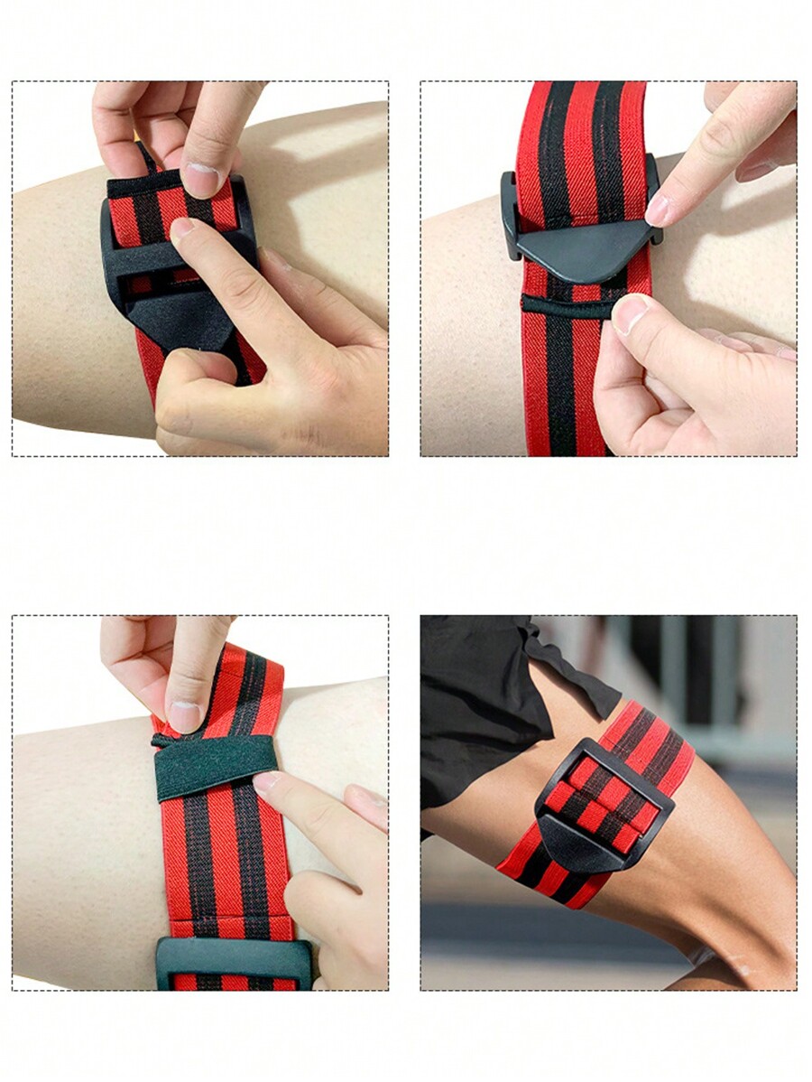 2pcs Fitness Blood Flow Restriction Band, Thigh Occlusion Rebound Strap ...