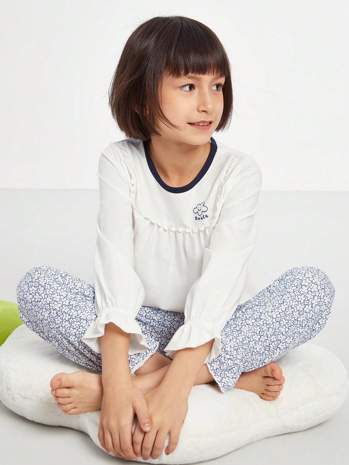 Annil Tween Girl Snug Fit Long Sleeved Snug Fit Home Clothing Set ...