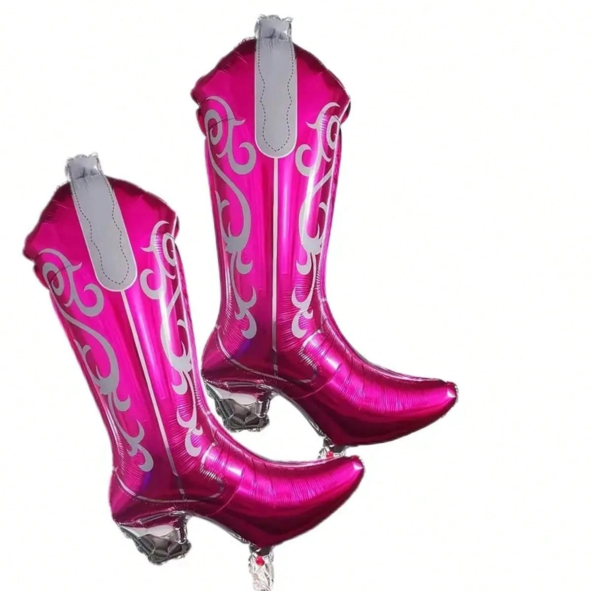4pcs Cowgirl Boot Balloons 30 Inch Pink Boot Foil Balloon for Last ...