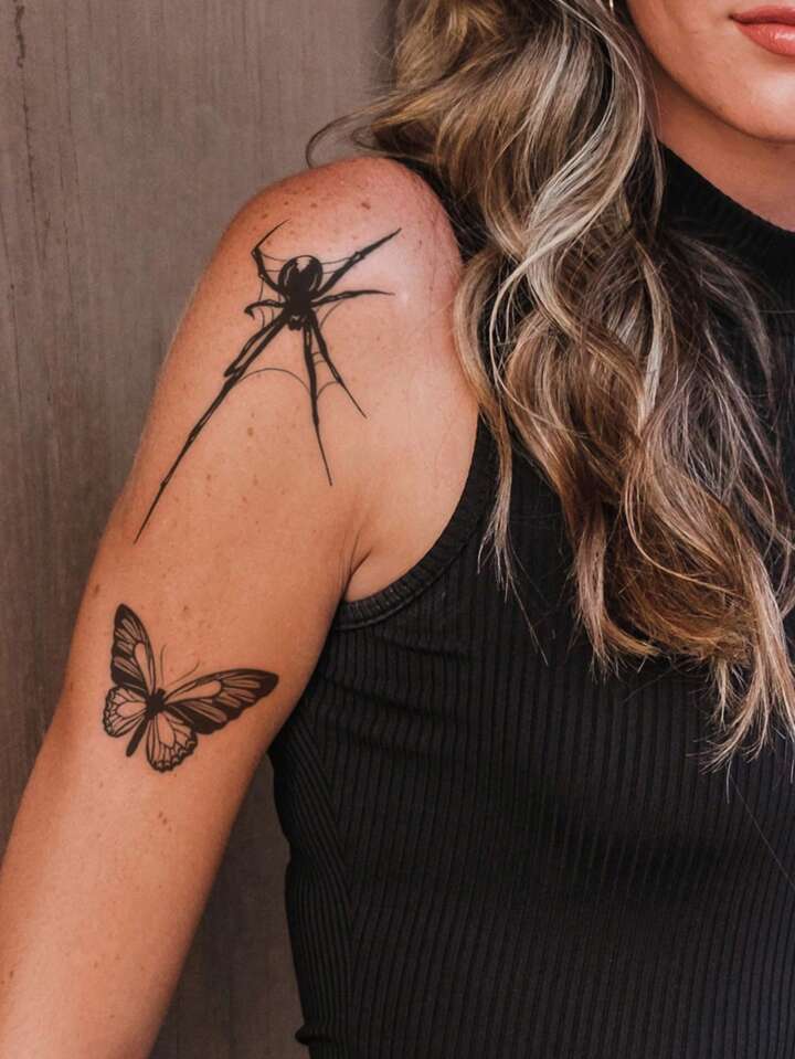 Butterfly Spider Tattoos