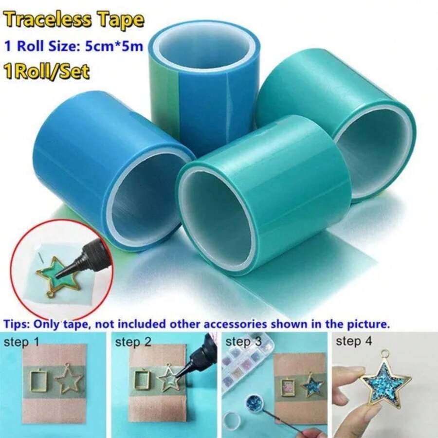 50mm*5m Transparent Blue Pet Refrigerator Tape Acrylic Single-sided ...