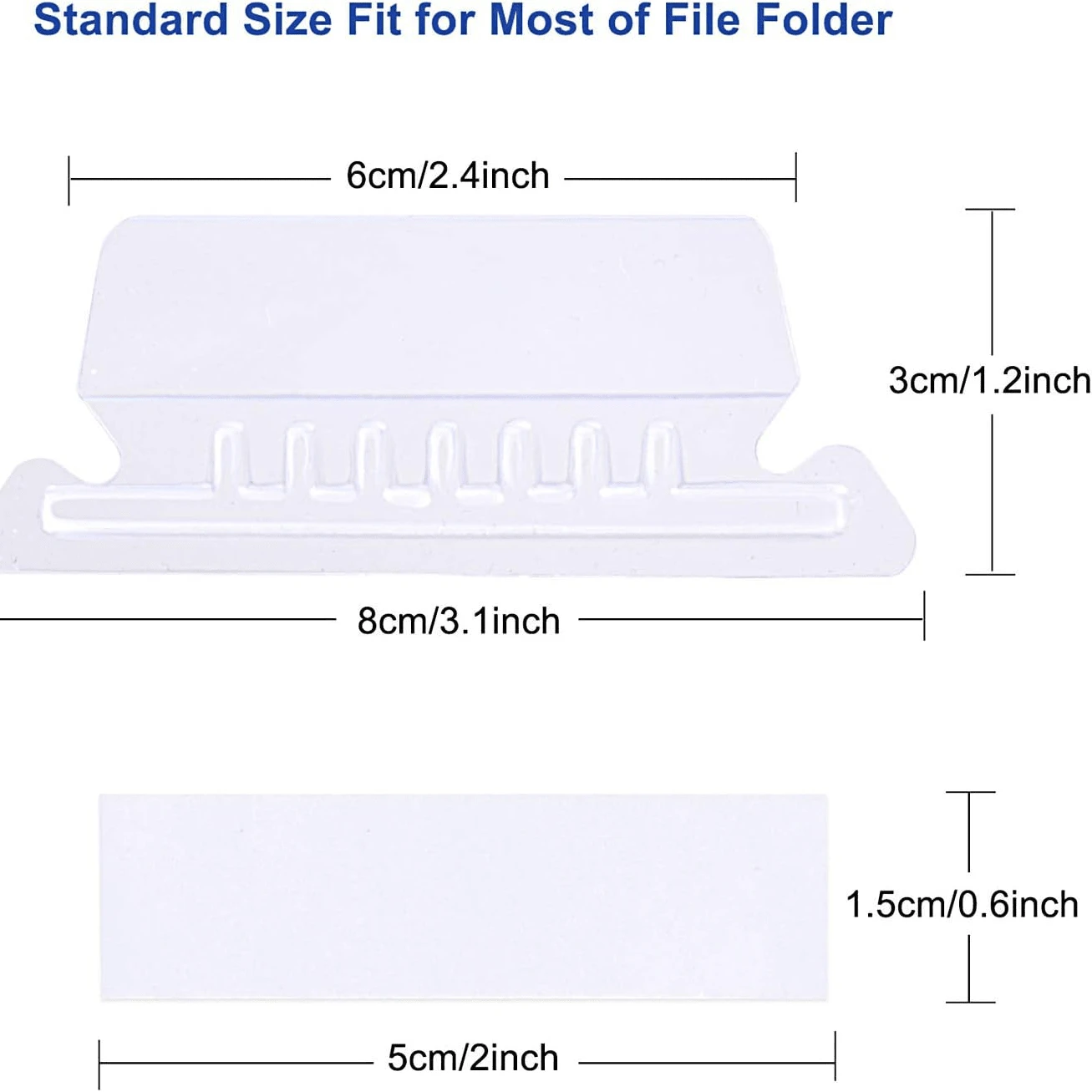 File Folder Tabs, 100+200 Sets Hanging File Folder Tabs with Inserts for Hanging Folders, 2 Inch ...