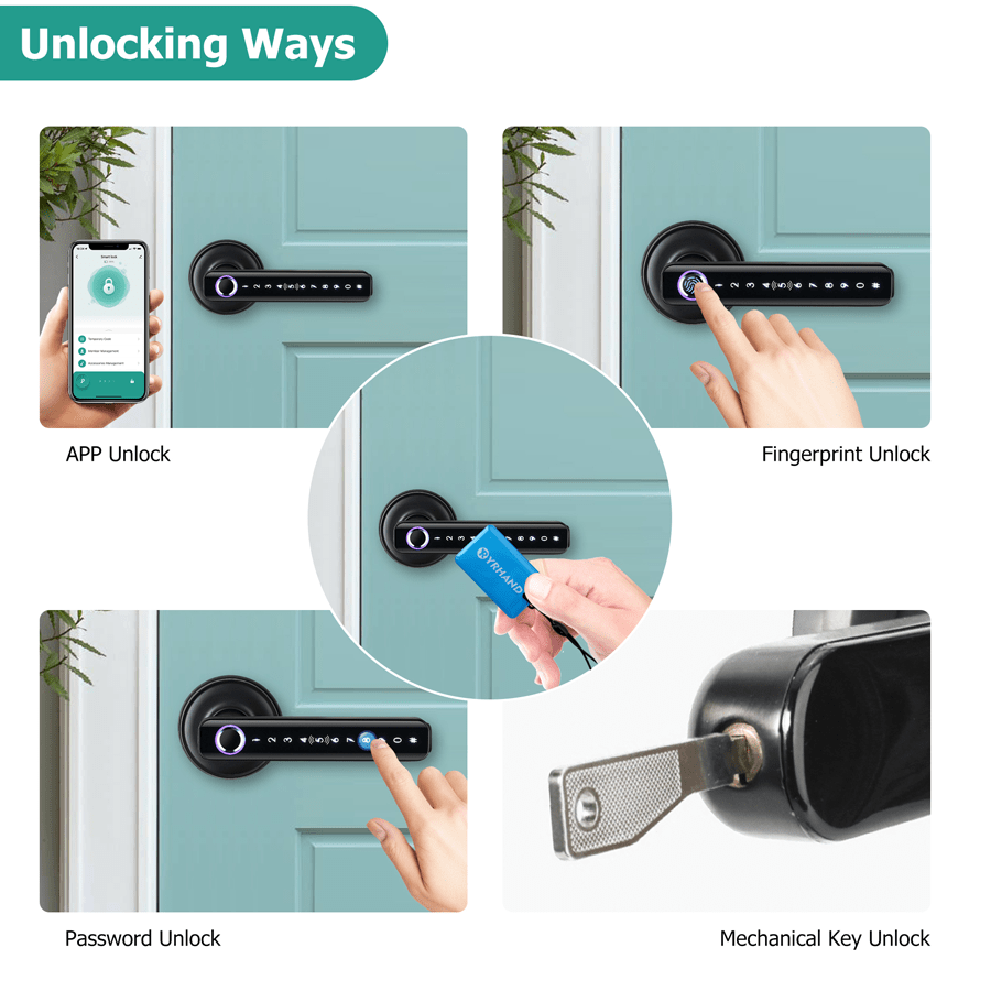 Tuya smart lock,Fingerprint Door Lock,Smart Door Lock,Keyless Entry ...