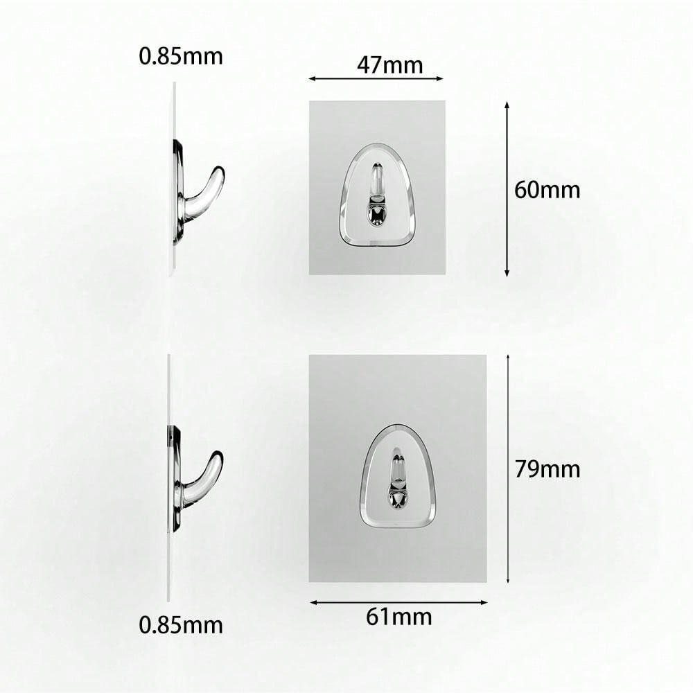 10pcs Removable No Damage Magic Adhesive Wall Hooks, Nano Sticking ...