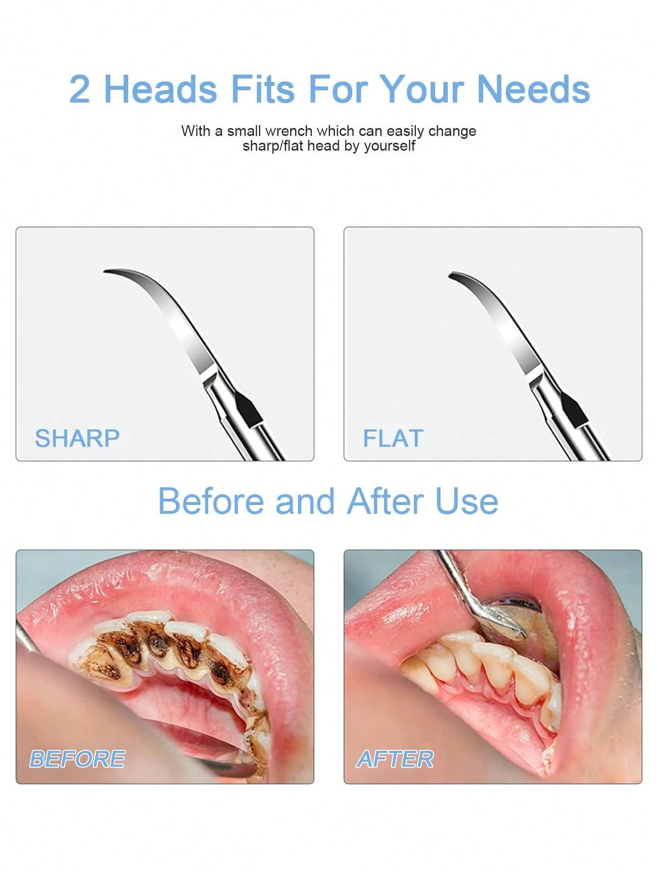 Sonic Plaque Remover For Teeth-Remove Teeth Stain Tarter Plaque ...