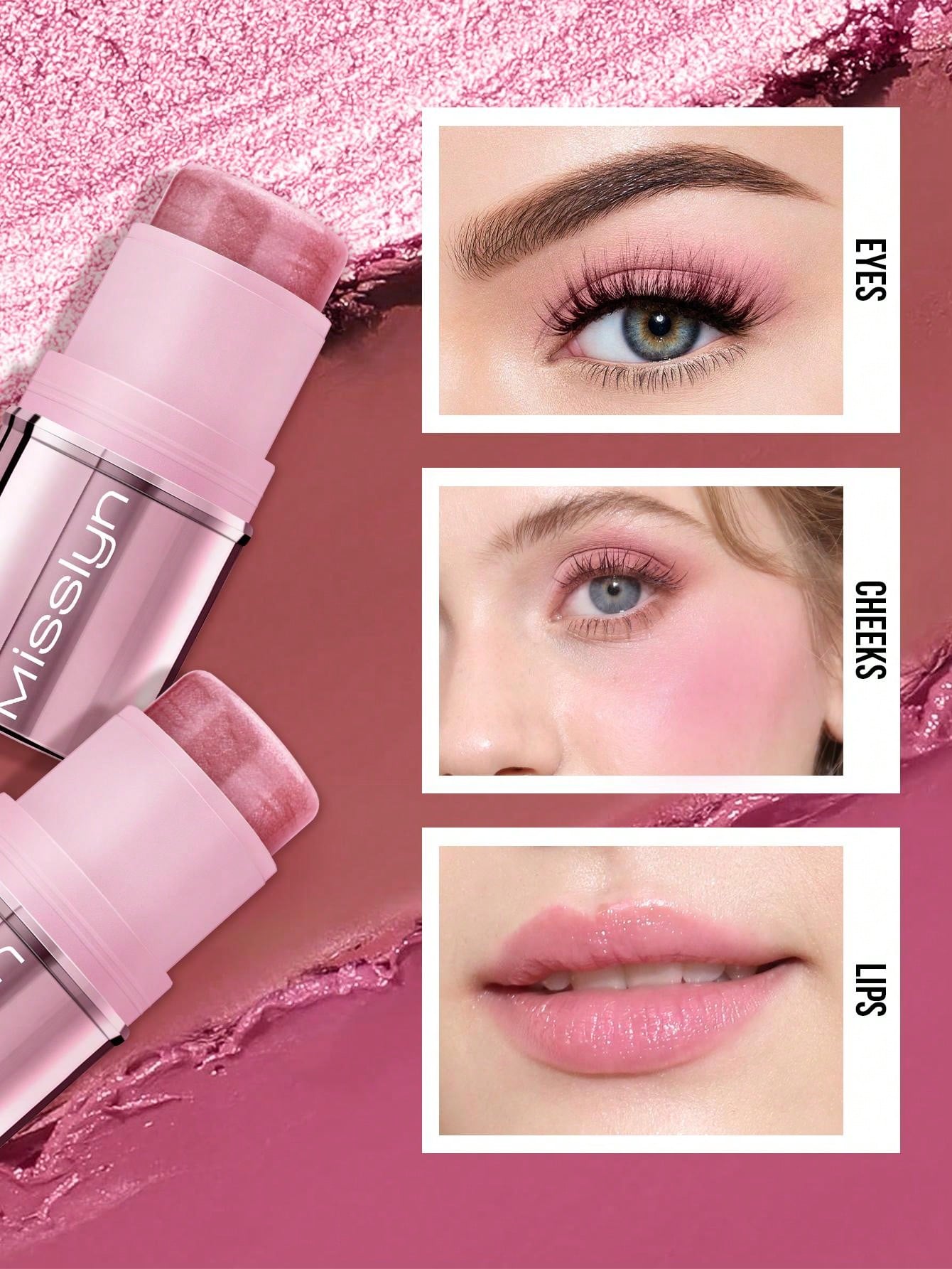 MissIyn Multipurpose Makeup Milk Blush Stick, Long Lasting Natural ...