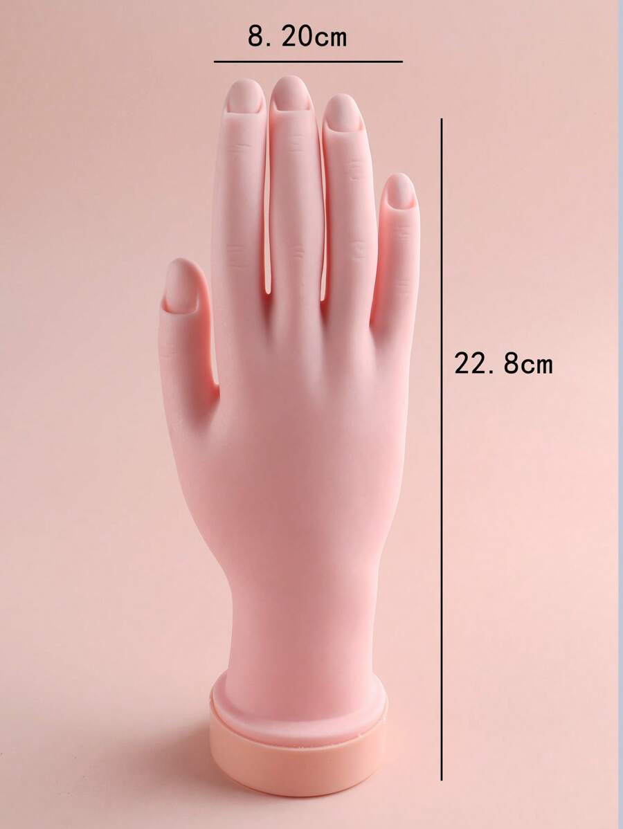 Silicone Bendable Practice Hand For Acrylic Flexible Nails Training ...