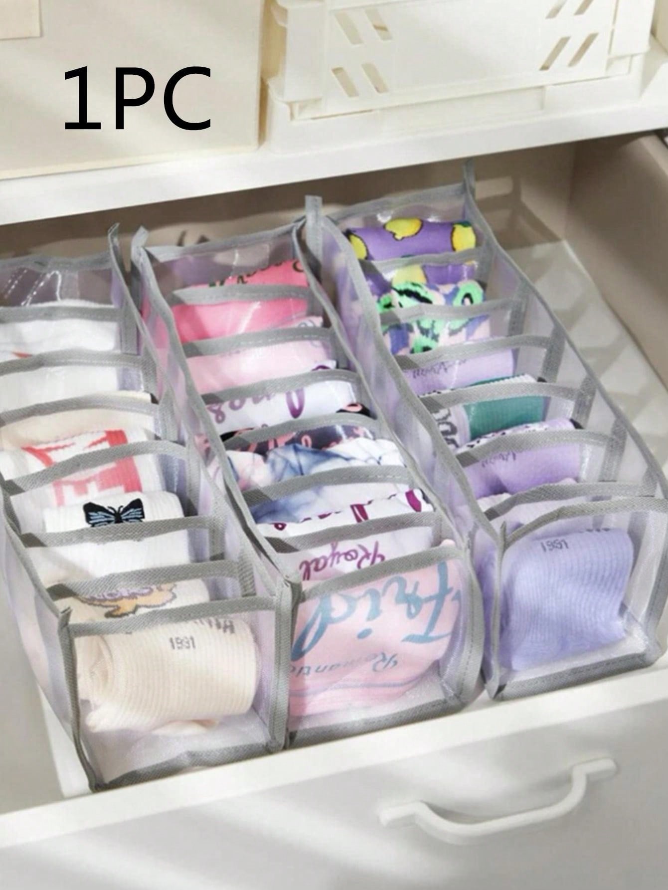 1 Piece Wardrobe Drawer Organizer for Underwear and Socks, Home Drawer ...