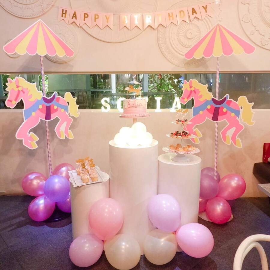 SHEIN X WOTP 3 Pcs Metal Display Pedestal Stand,Cylinder Pedestal ...