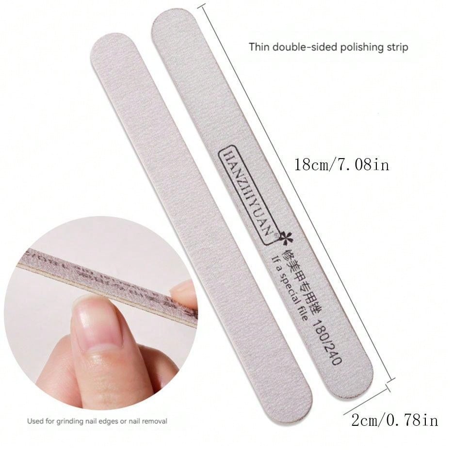 2pcs Nail File Sanding Stick Slim And Durable Buffing Block, Ultra-thin ...