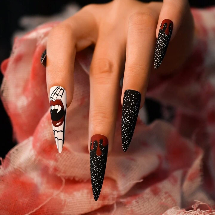 Pointy Vampire Nails