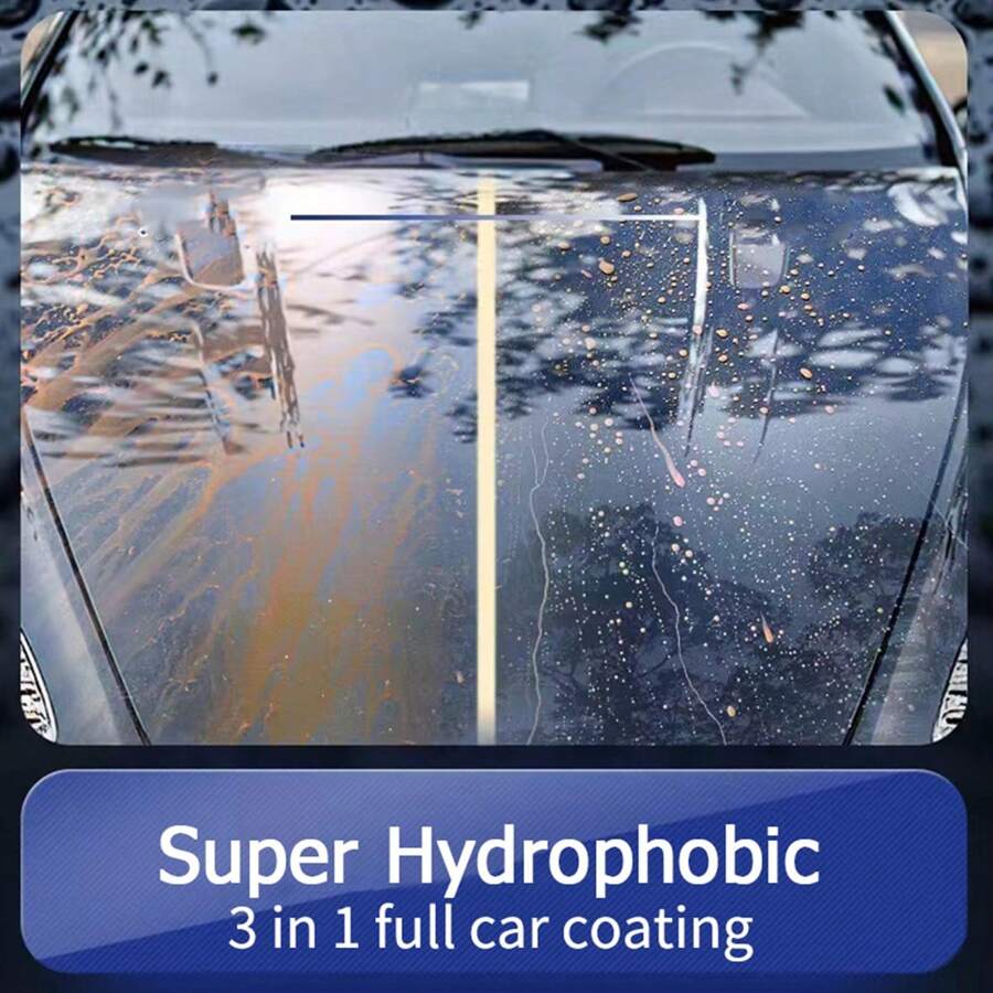 3 in 1 Car Ceramic Coating Hydrophobic Liquid Polymer More Shine Fortify for Paint Glass ,Wheel ...