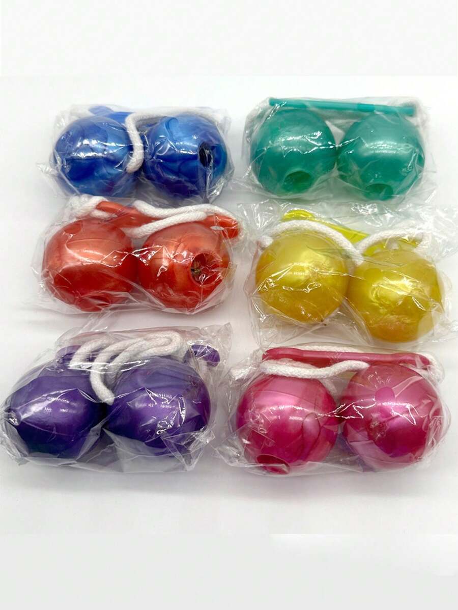 1pc Purple Pro-Clackers Ball, Clack Ball, Rattle Toy Ball For Shaking ...