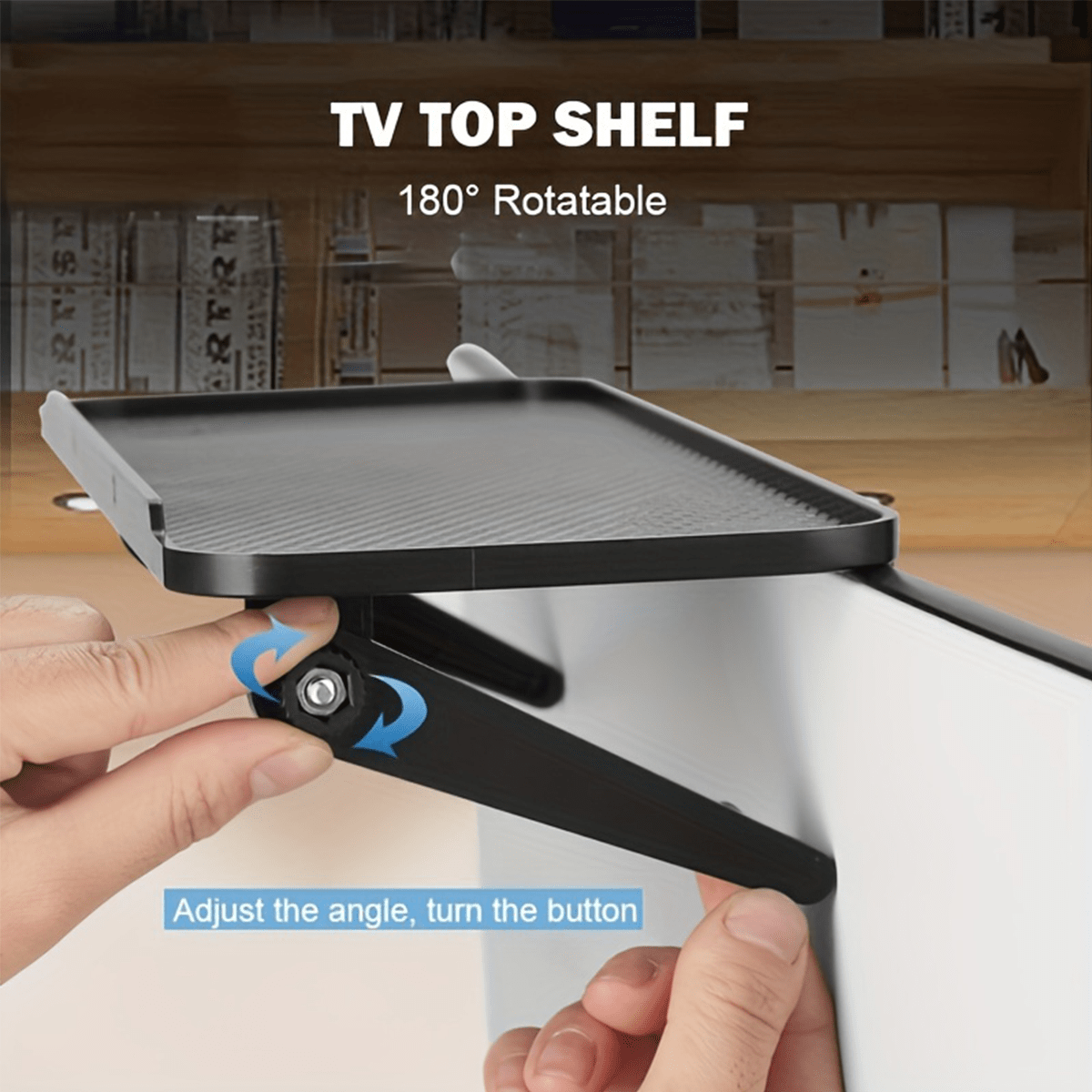 Set-top Box Monitor Stand Plastic Storage Shelf For Tv And Computer ...