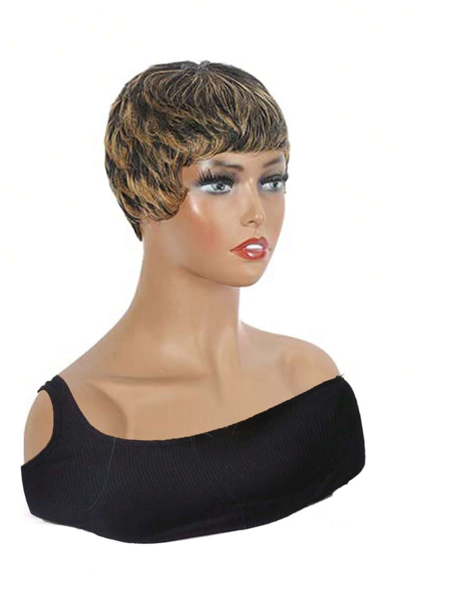 Short Pixie Cut Wigs For Black Women Super Short Hair Wigs Black Pixie ...
