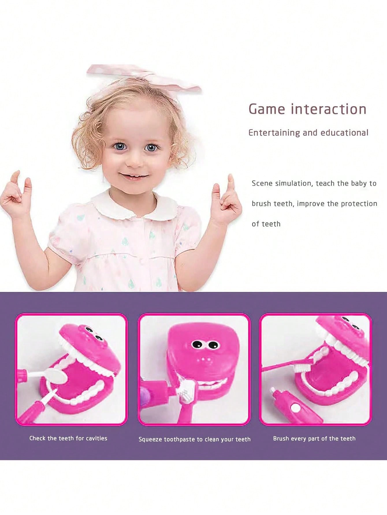 9Pcs/Set Dental Early Education Brushing Toys Children Role Play Toys ...