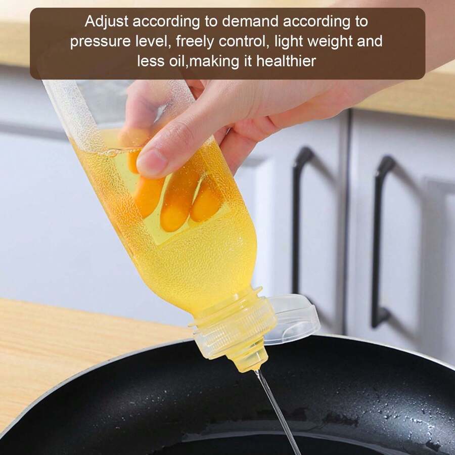 2 Pcs Squeeze Bottle, Oil Squeeze Bottle, Plastic Oil Bottle, Honey ...