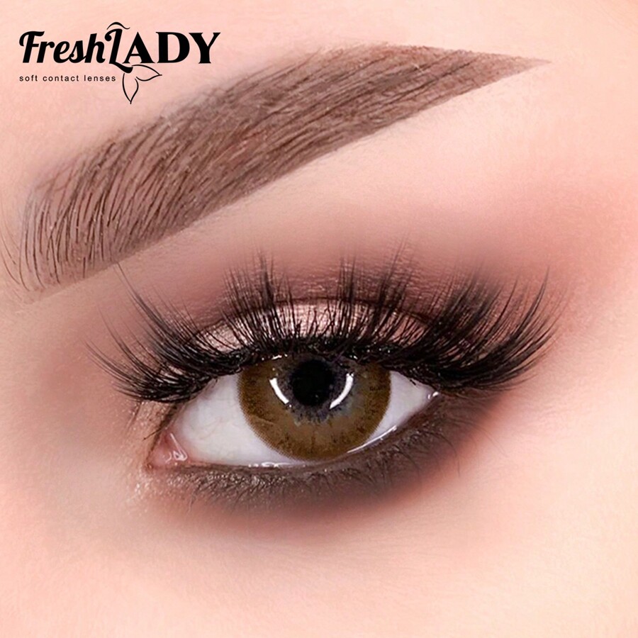 FRESH LADY عدسات لاصقة ذات لون لاتيه ملون من براند فريش ليدي لمدة عام ...