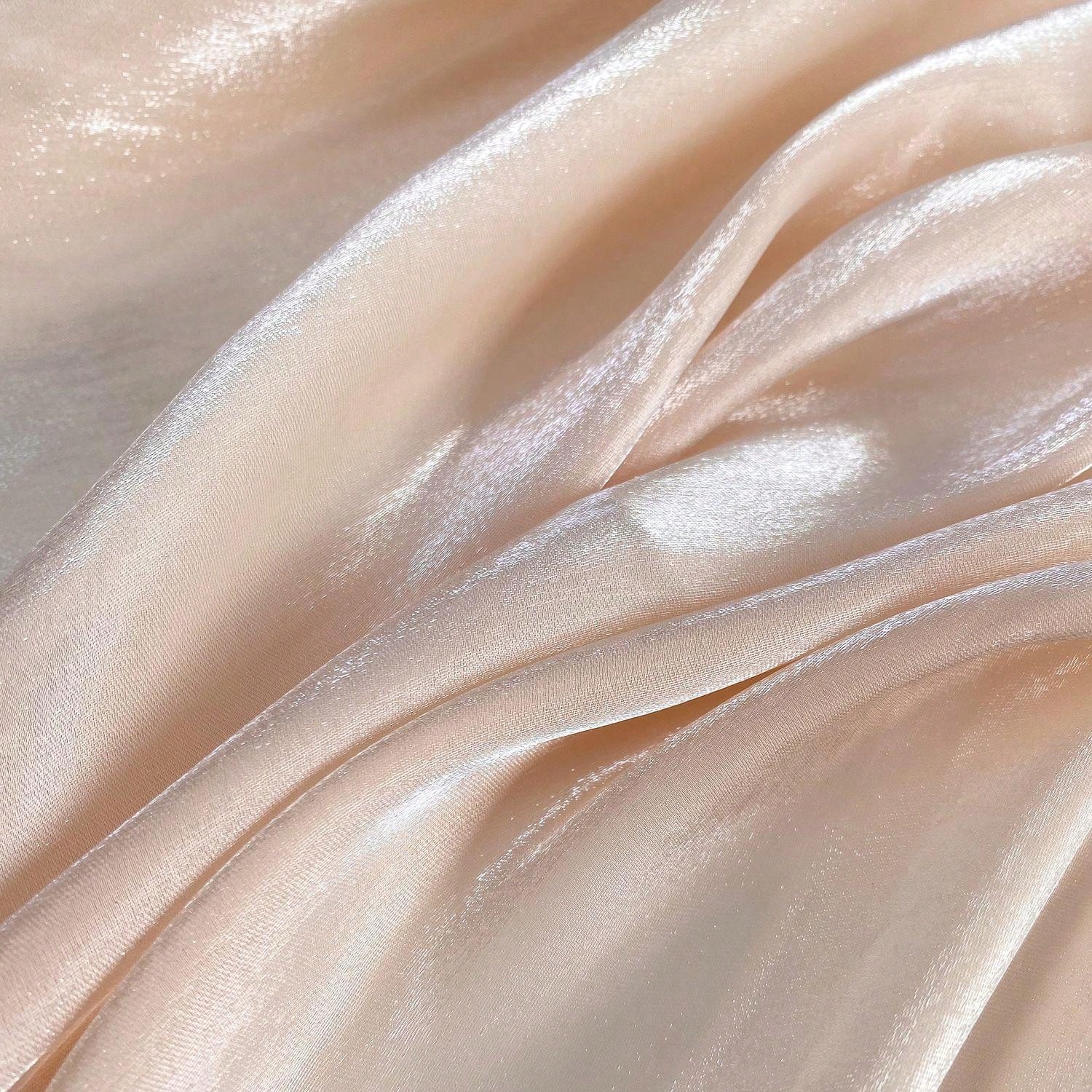 1pc Women's Stylish Luminous Sandy Shiny Satin Batwing Sleeve Robe ...