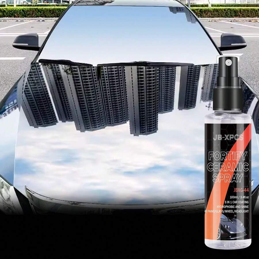 3 in 1 Car Ceramic Coating Hydrophobic Liquid Polymer More Shine Fortify for Paint Glass ,Wheel ...