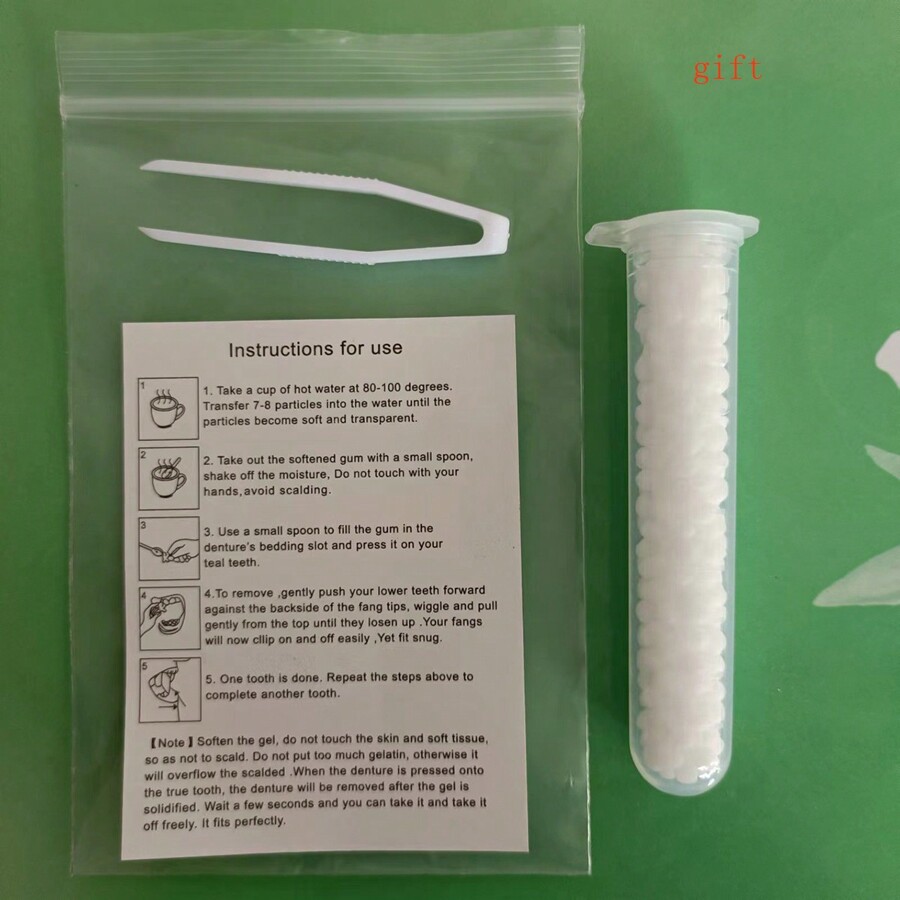 1 Pair Halloween Prop Vampire Teeth, Plasma Cosplay Prop, Gothic ...