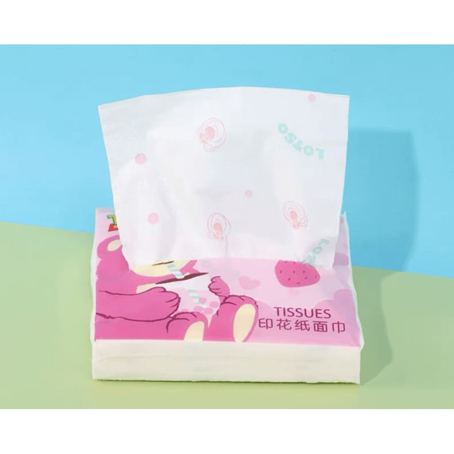 Miniso Disney Pixar Cartoon Pattern Tissue Paper Lotso Strawberry Or ...