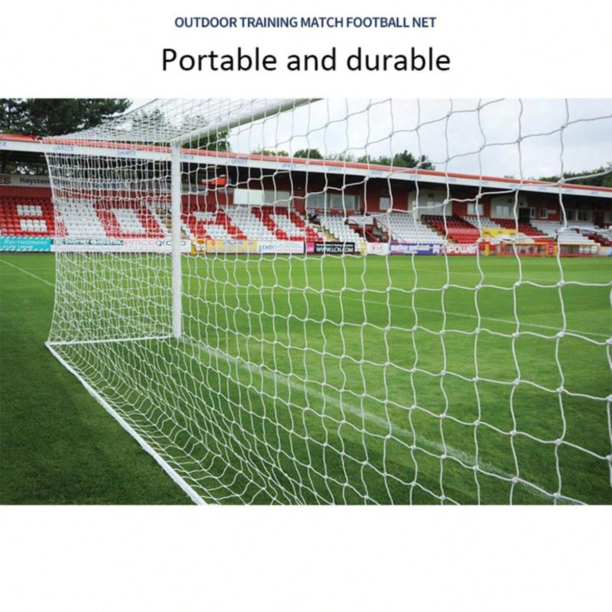 1pc Portable Soccer Goal Net, White 5-a-side Football Net With Pvc ...