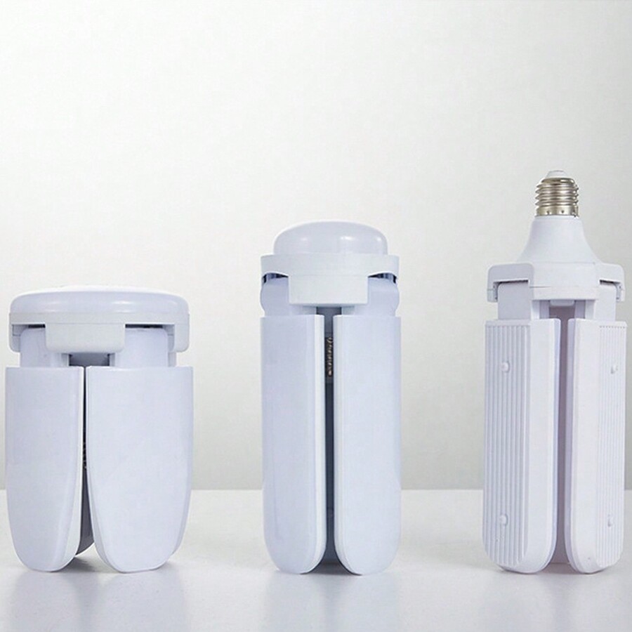 E27 LED Bulb Fan Blade Lamp AC85-265V 28W Foldable Led Light Bulb for ...