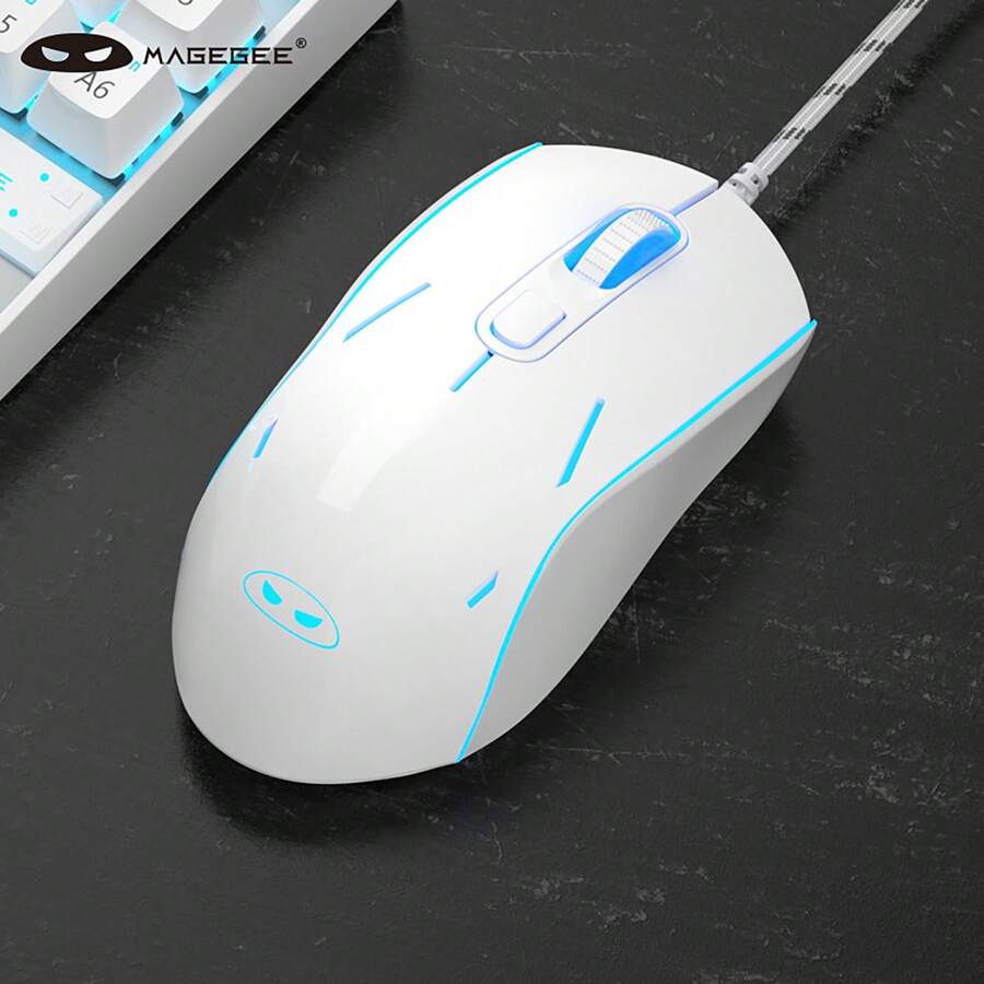 MageGee 1pc G12 Wired Mute Gaming Mouse , 7 Colors Breathing LED ...