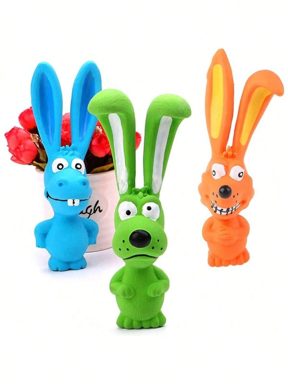 Latex Rabbit,Pet Screaming Rabbit Toys,Squeaky Sound Dogs Cats ...
