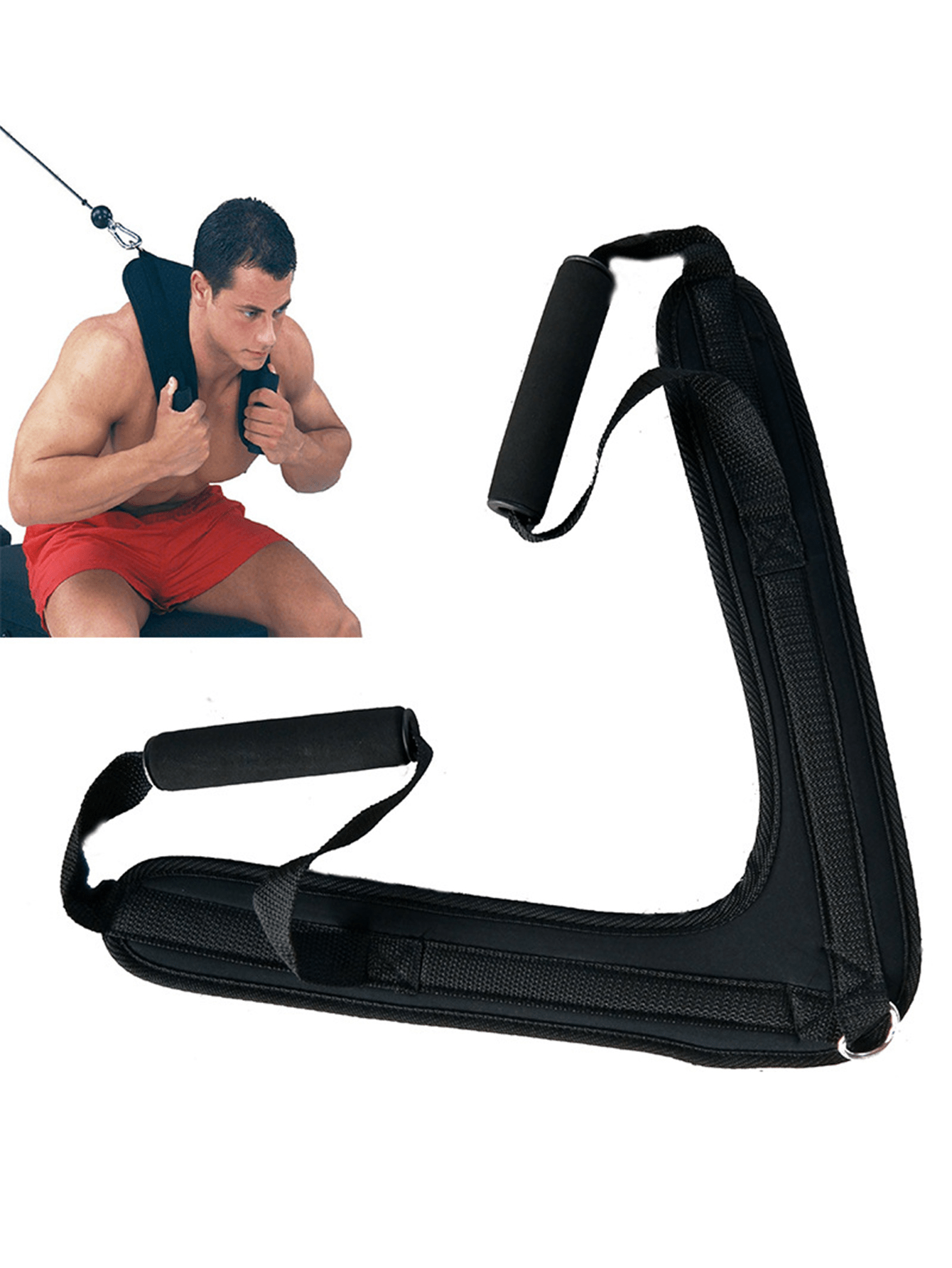 Fitness Abdominal Strap Resistance Band For Back Muscle Training, Black ...