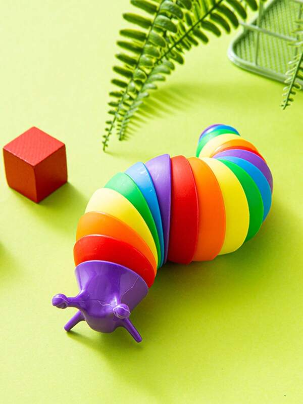 1pc Medium Size Colorful Twisty Fuzzy Worms Snails Slugs Fun Toy ...