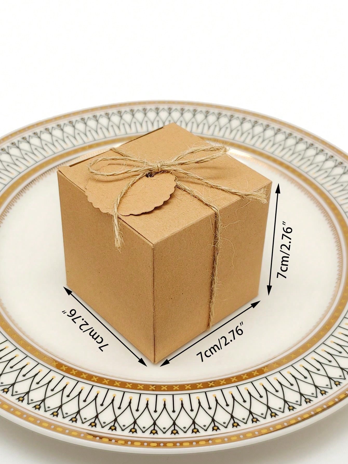 10pcs Paper Gift Box, Minimalist Plain Gift Box For Party | SHEIN USA