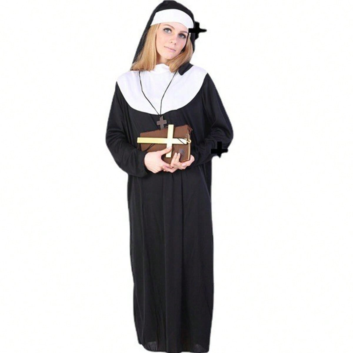 Womens Stage Costume Cos Performance Costume Virgin Mary Nun Costume