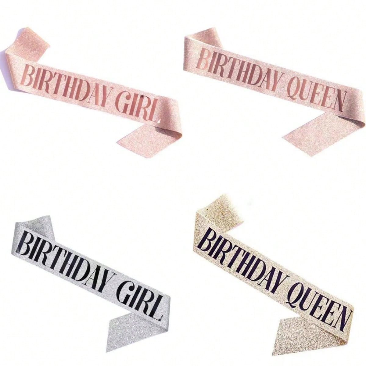 Birthday Etiquette Shoulder Strap Birthday Girl Queen Birthday Girl ...