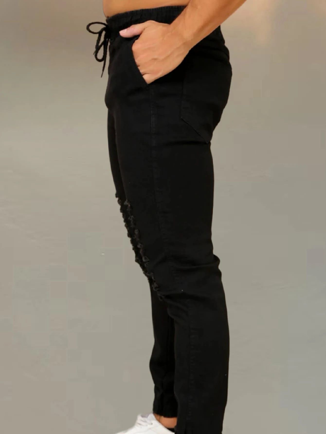 Calça jogger rasgada masculina pena com Elástico qualidade boa | SHEIN ...