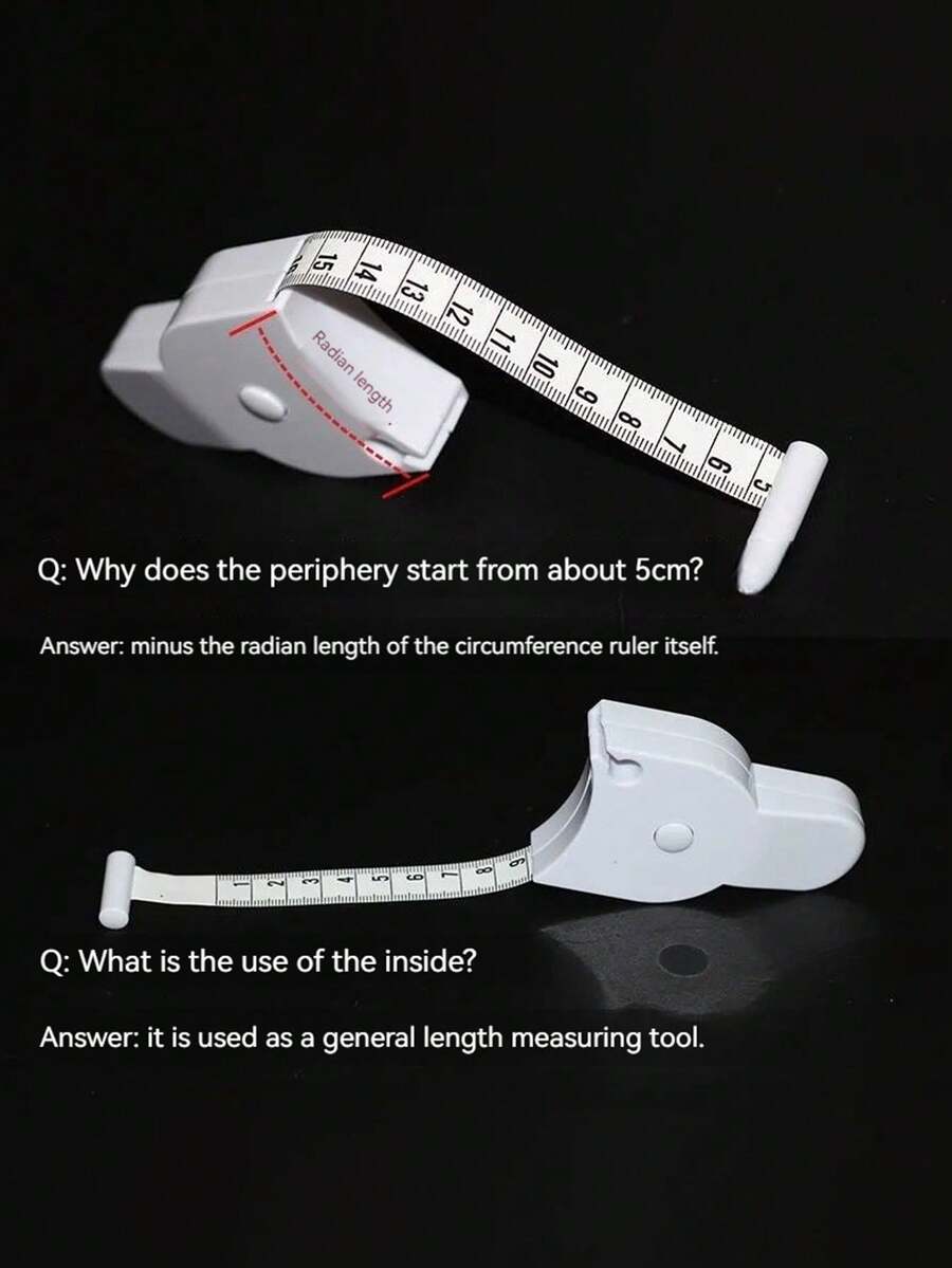 1 Pc New centimeter inch waist circumference measuring tape with ...