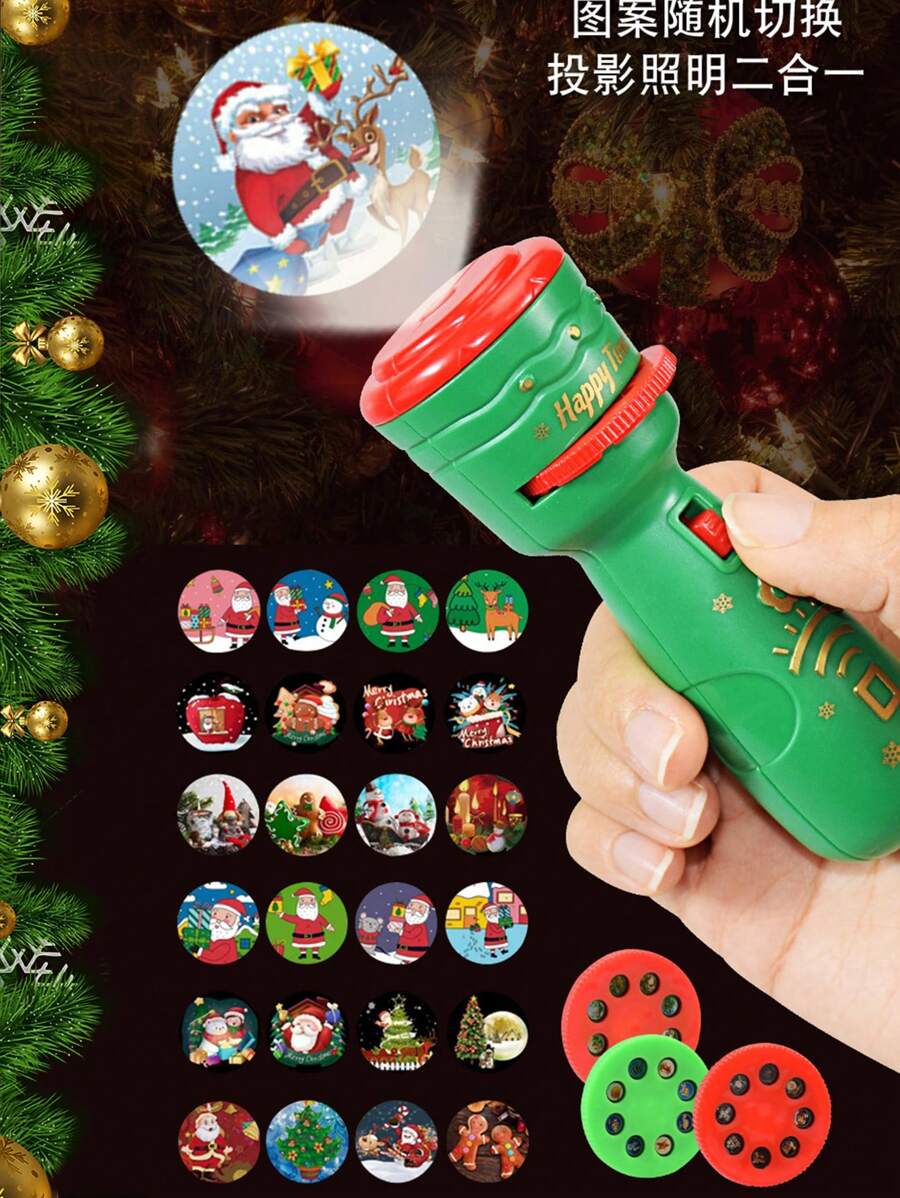 Christmas & Halloween Projection Flashlight Toy, New Year Gift, Pumpkin ...