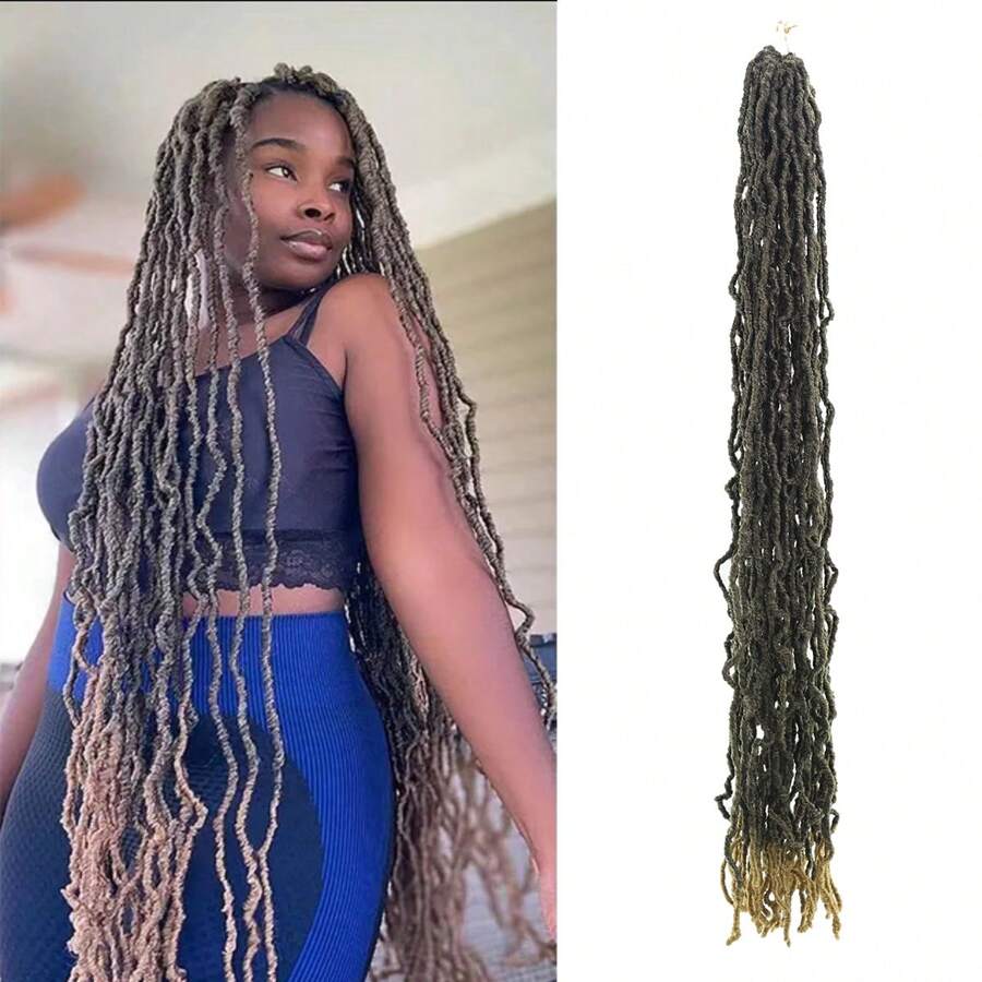 Super long artificial hair crochet woven hair 36 inch 21 soft synthetic ...
