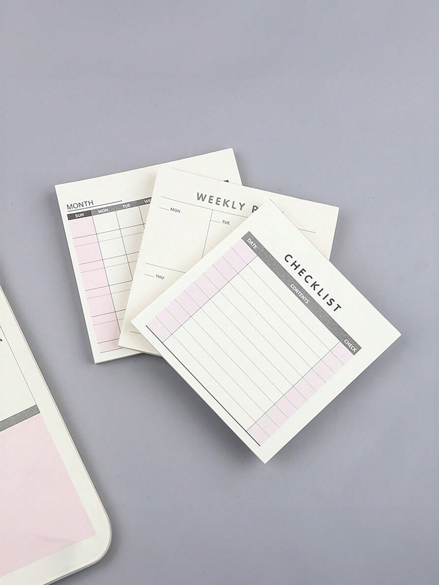 1pcs/90sheets Weekly Planner Notebook - Monthly Planner - To-Do List ...