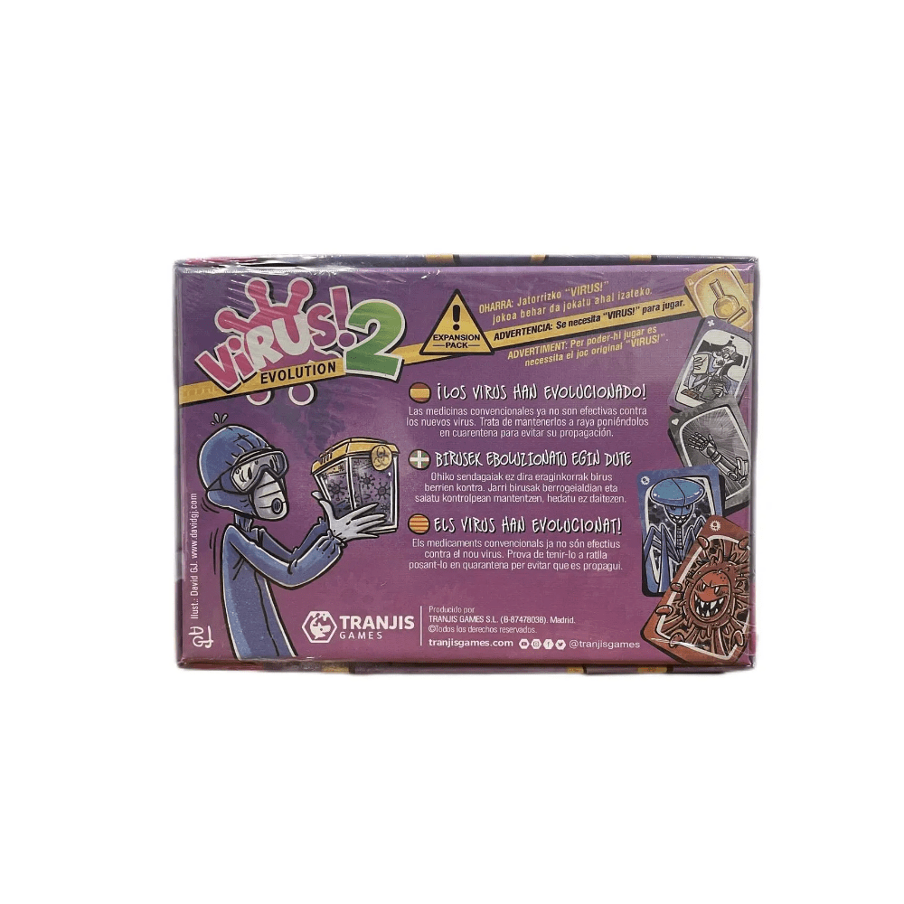 Tranjis Games -VIRUS! Evolution (Expansion) - Card Game (TRG-12evo),The ...