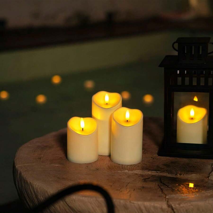 Flickering 3d Flameless Candle Lamp (non-moving) | SHEIN USA