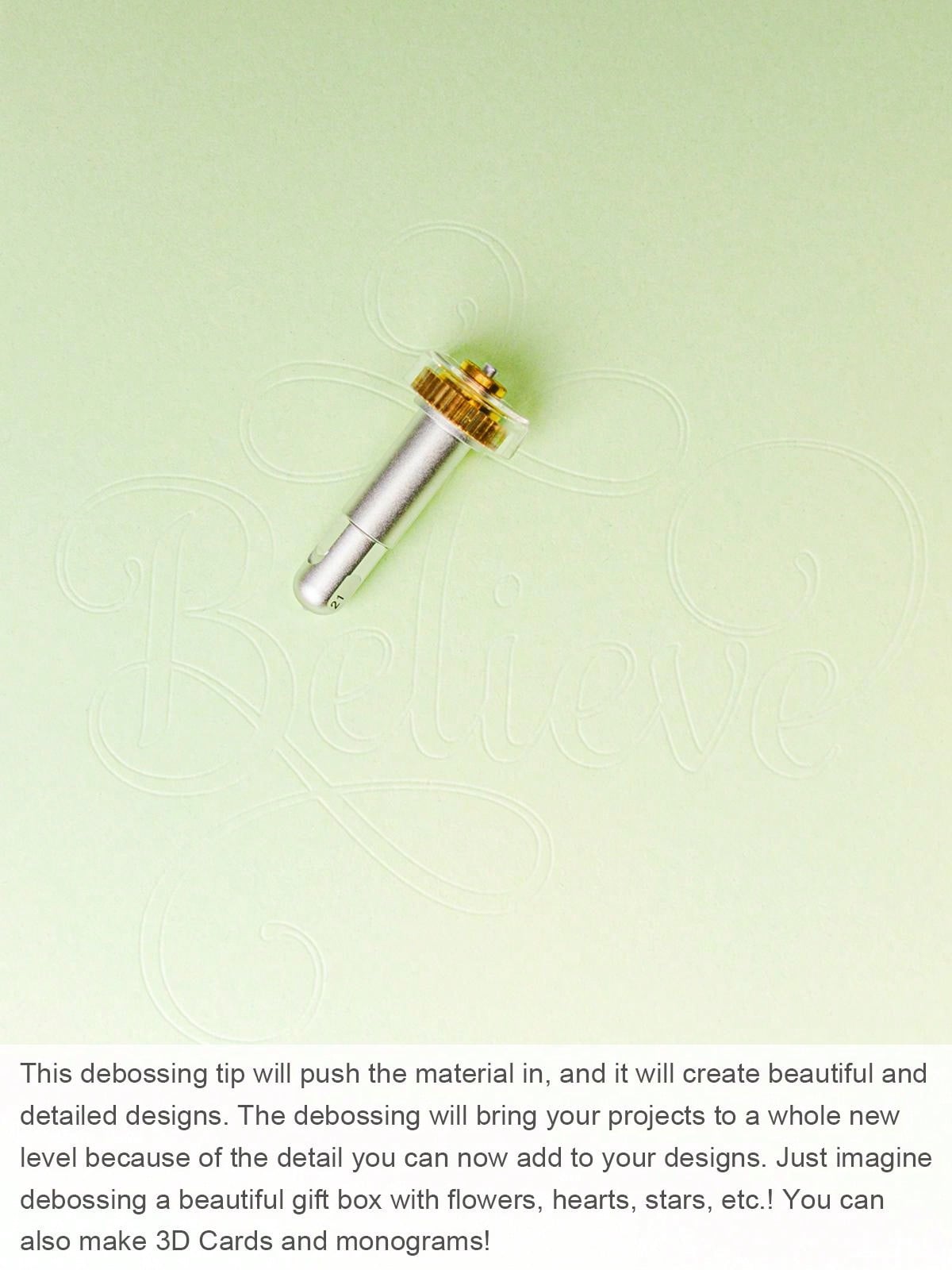 Fine Debossing Tip + Quick Swap Housing Compatible With Cricut-Maker 3 ...