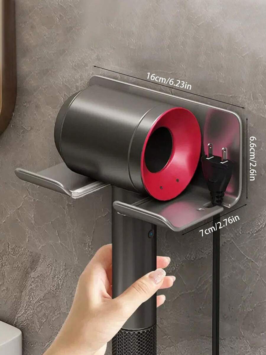 Luxury Hair Dryer Wall Mounted Holder, Bathroom Hair Dryer Bracket ...