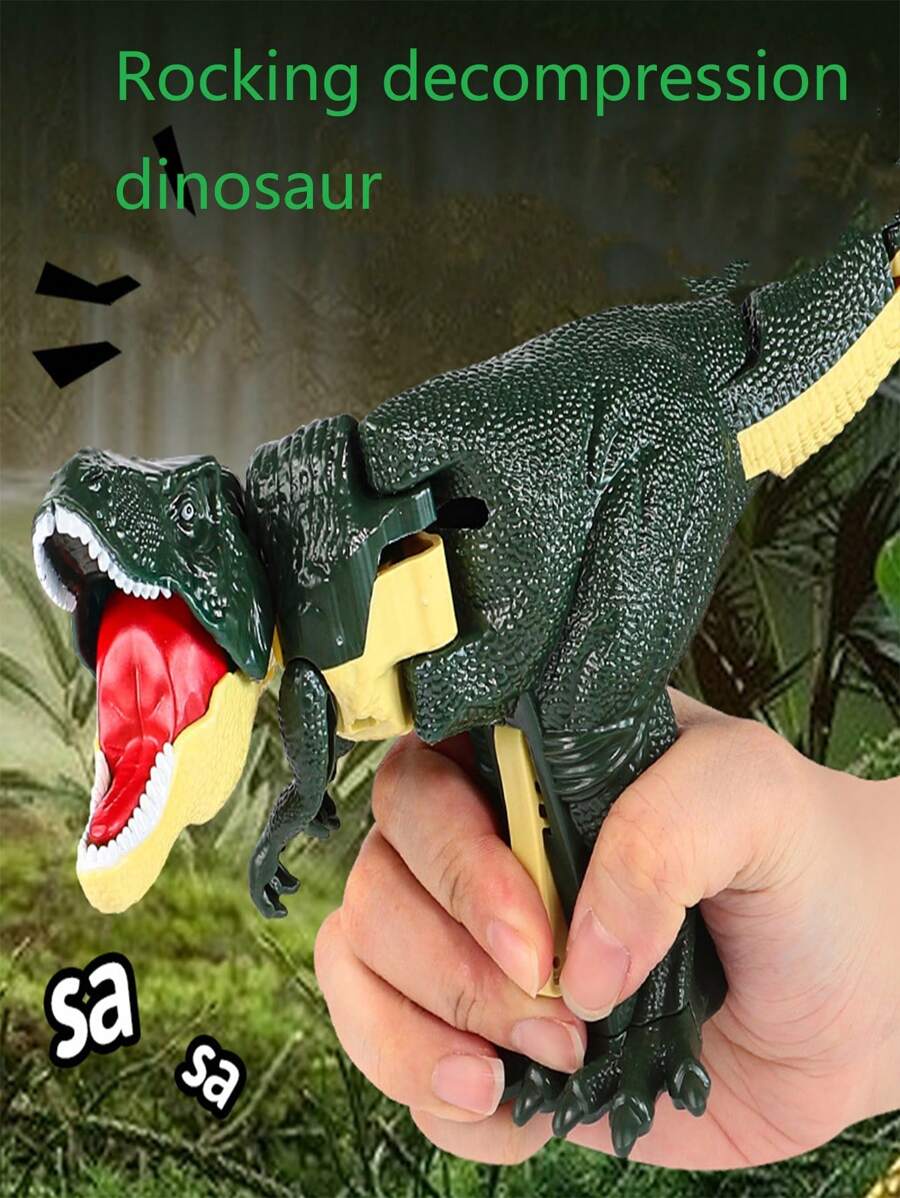 One Children's Pressure Pressed Dinosaur Swinging & Biting King Kong ...