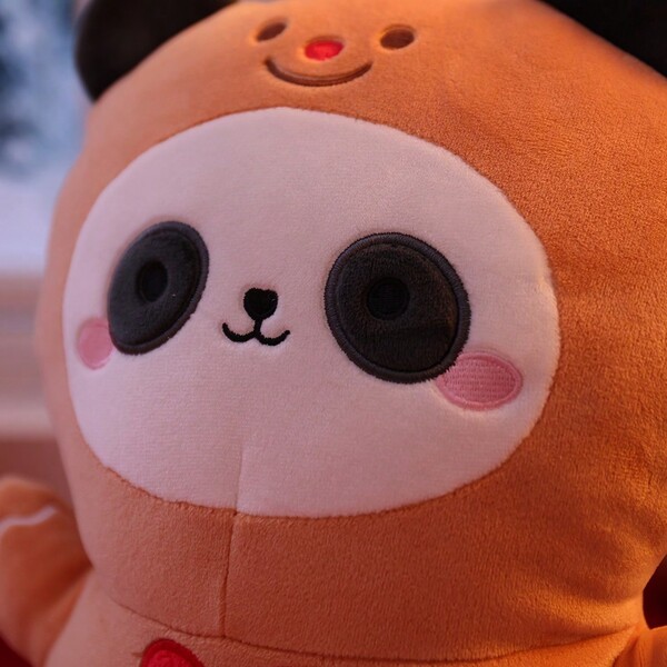 Miniso Christmas Minifamily Series-10-Inch Gingerbread Man Panda Doll ...